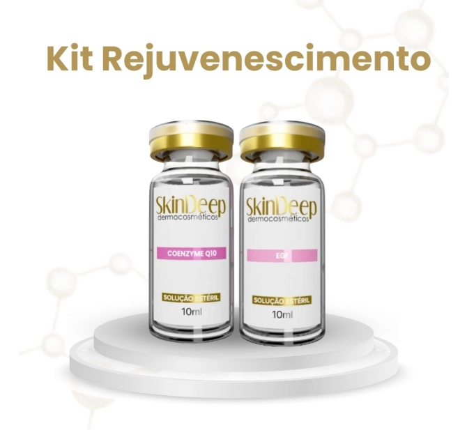 Kit Rejuvenescimento- Ativo EGF Regenerador de Células + Ativo Antioxidante Coenzyme Q10 - 10 ml ...