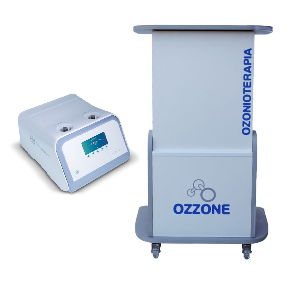 Kit Medplus V Aparelho Gerador De Ozônio Com Vácuo + Mesa Ozone - Philozon | BCMED