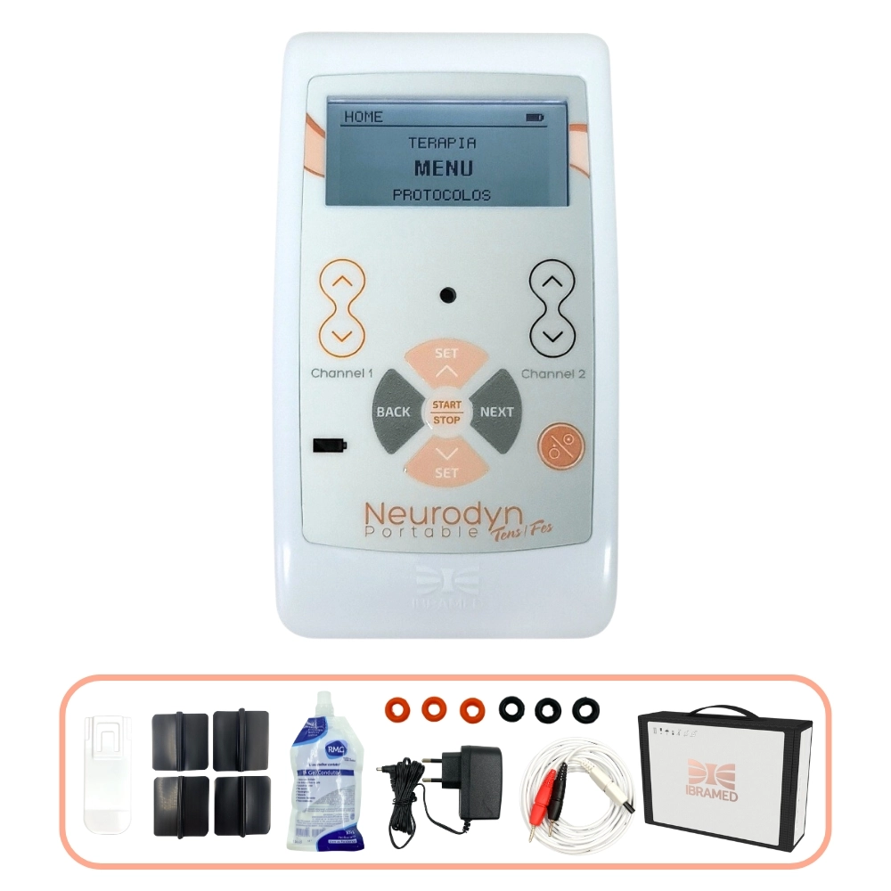 Novo Neurodyn Portátil - Aparelho de Correntes TENS/FES com 02 Canais ...